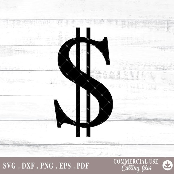 Dollar Sign Svg - Etsy