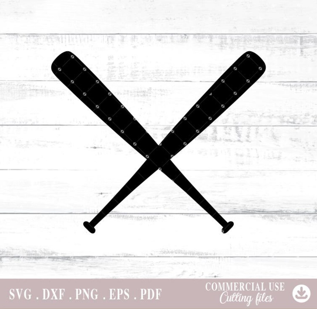 Crossed Baseball Bats Svg, Sport Svg, Baseball Svg, Sublimation PNG ...
