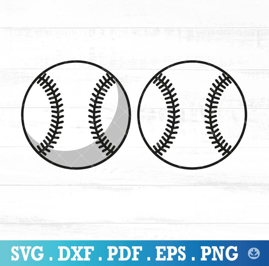Baseball Outline Svg Bundle, Baseball Svg, Baseball Vector, Baseball ...