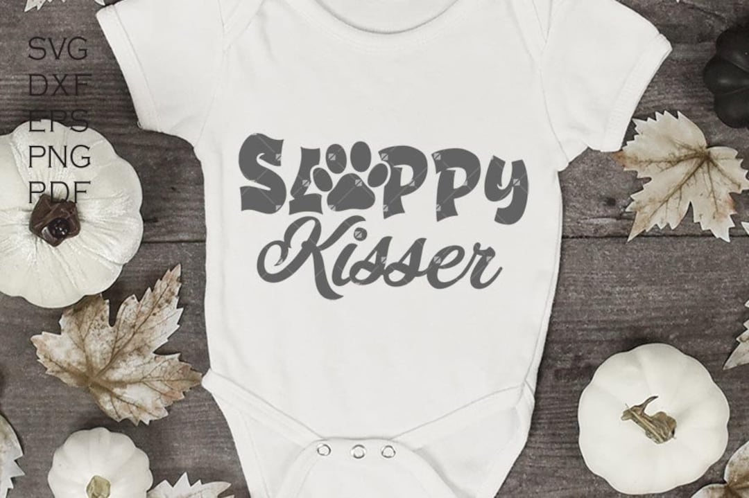 Sloppy Kisser Svg, Sloppy Kisser Funny Dog SVG, Dog Bandana SVG Cut ...