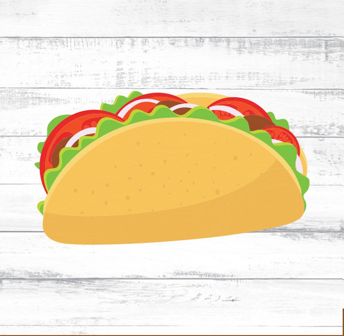 Taco Svg Mexican Fast Food Tacos Svg for Cricut Silhouette - Etsy