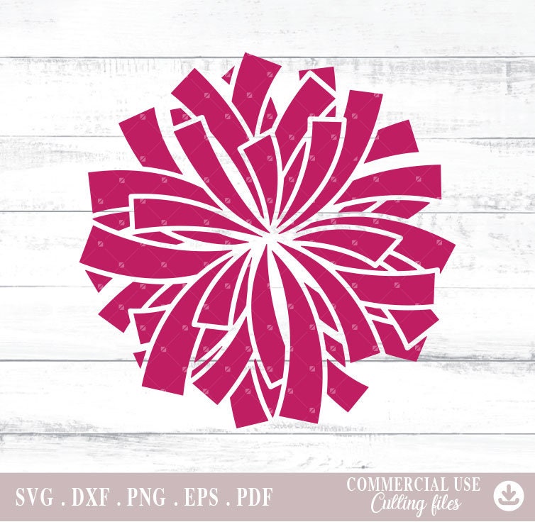 Pom Pom Svg Cheerleading Pom Pom Svg Sport Svg Cutting - Etsy