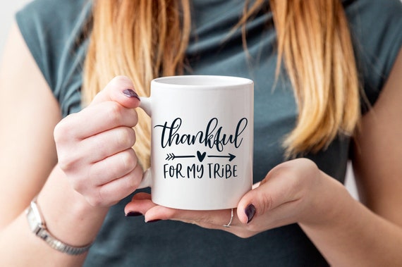 Thankful for My Tribe Svg Digital Files Vector for Cricut | Etsy