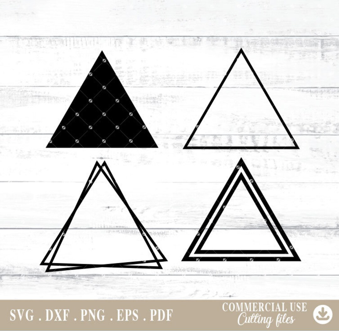 Triangle Frame Svg, Triangle Shapes Svg, Triangle Clipart, Digital File ...