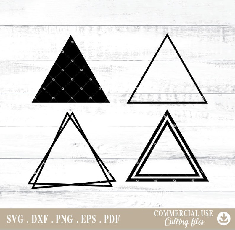 Triangle Frame Svg Triangle Shapes Svg Triangle Clipart - Etsy UK