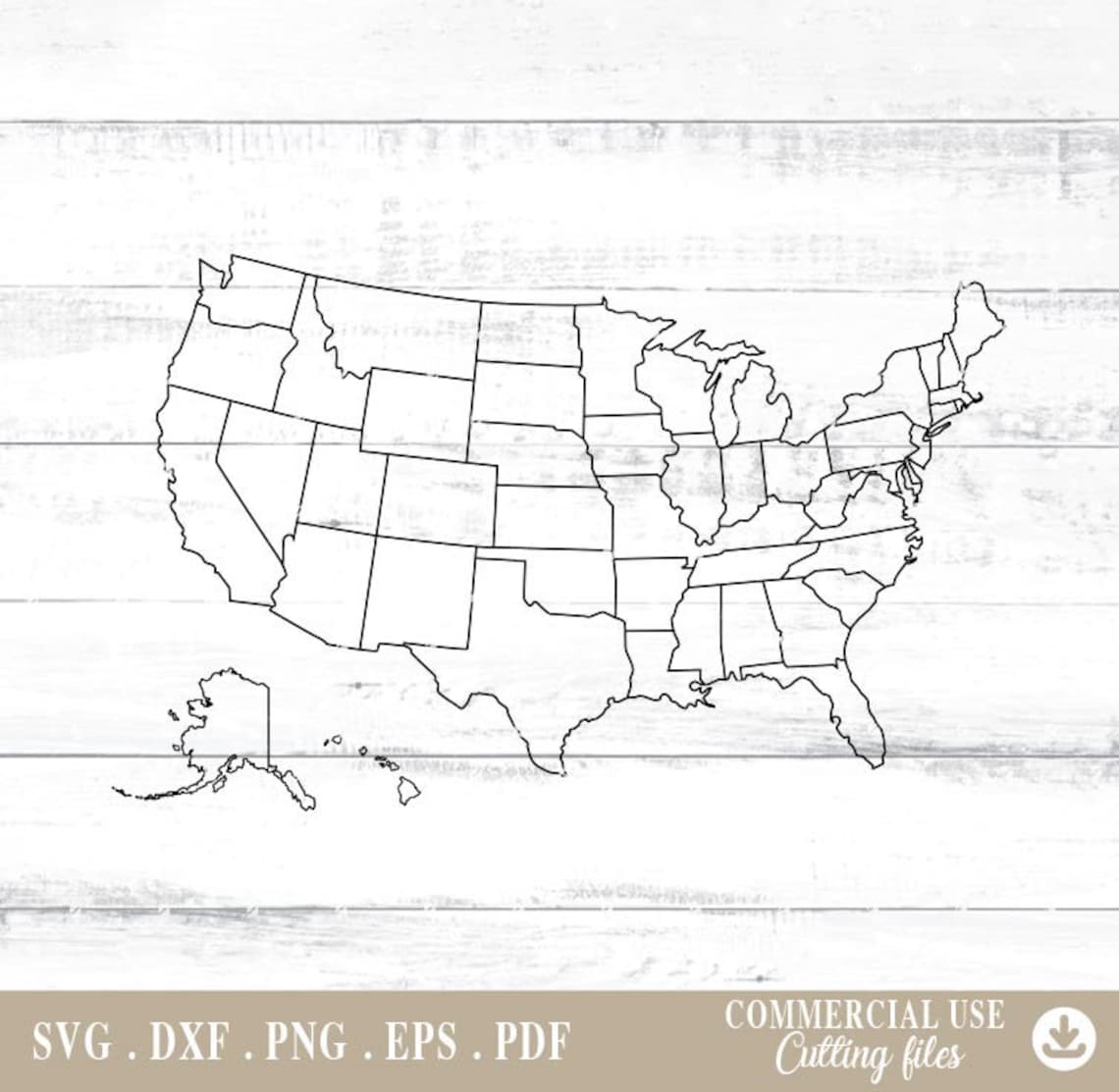 United States Map Svg, USA Map Svg, USA Outline Map Svg, Clipart Png ...