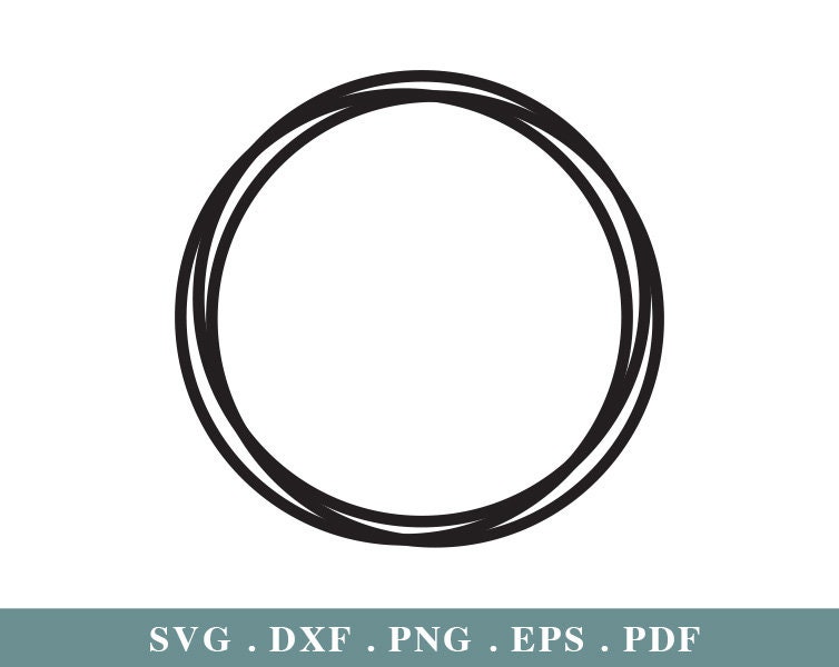 Circle Frame Svg, for Cricut Silhouette, Svg, Dxf, Eps, Png - Etsy