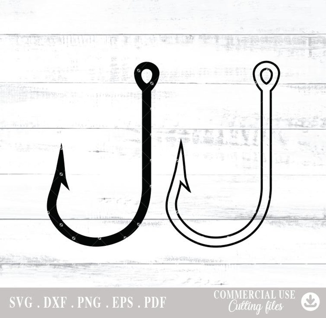 Fishing Hook Svg, Fishing Hook Outline Svg, Hook Fishing Fish Svg, Svg ...