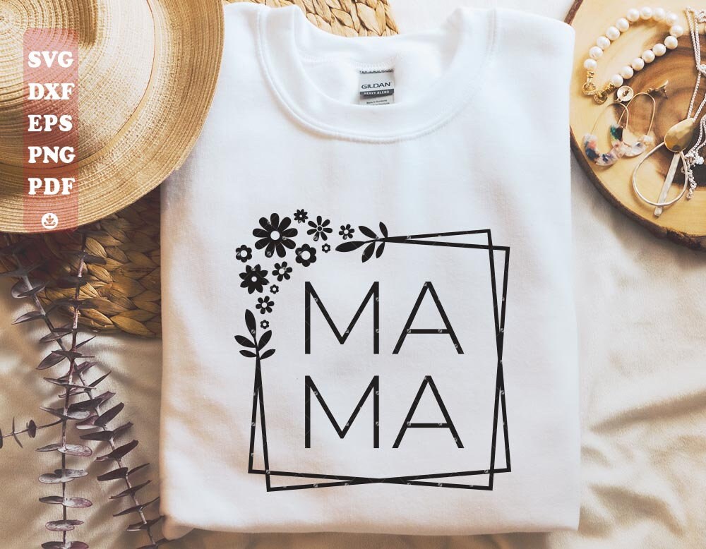 Mama Square Flowers Svg Mama Square Svg Mama Svg Mama Frame - Etsy Israel