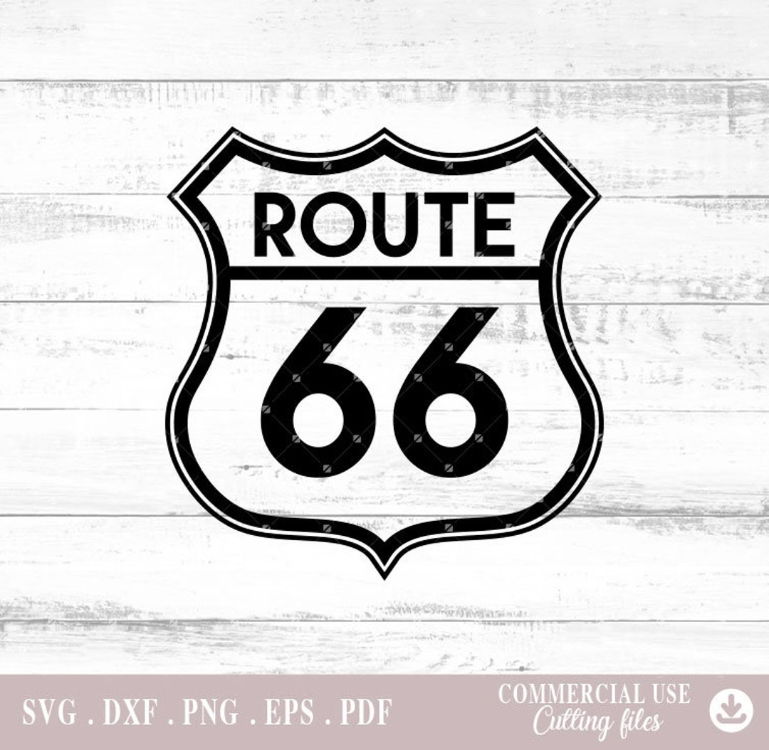 Route 66 Svg, Digital File Png, Dxf Png Cutting Files for Cricut - Etsy