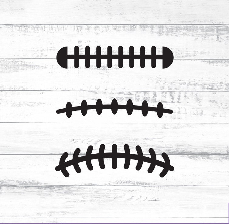 Football Laces Svg, Sport Clipart, for Cricut Silhouette, Svg, Dxf, Eps ...
