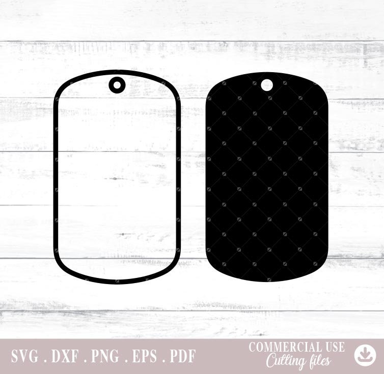 Blank Dog Tags Svg, Dog Tags Svg, Dog Tag Png, for Cricut Silhouette - Etsy
