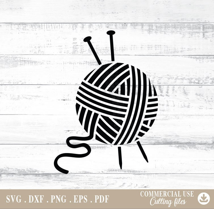 Knitting Yarn Wool Ball Svg, Ball of Yarn Svg, Svg for Shirts, Svg ...