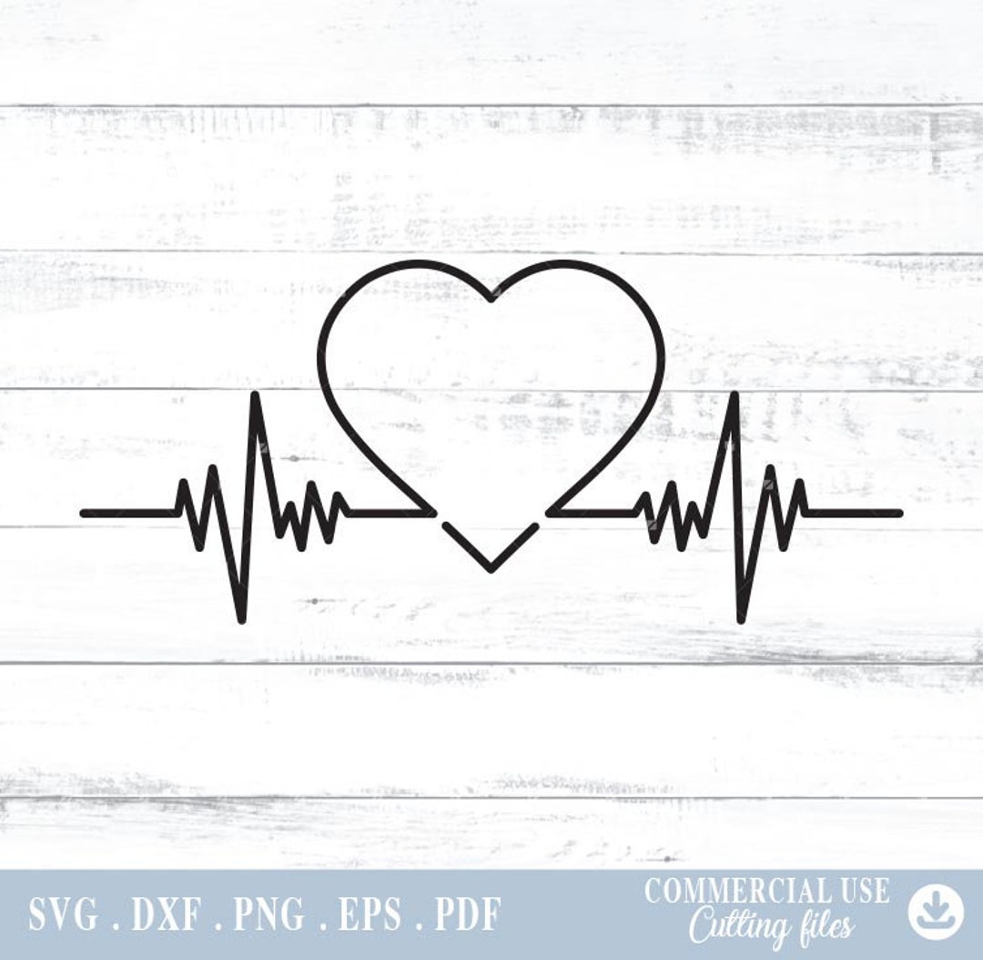Heart Beat Svg, Heartbeat Svg, Heart Beat Clipart Png, for Cricut ...