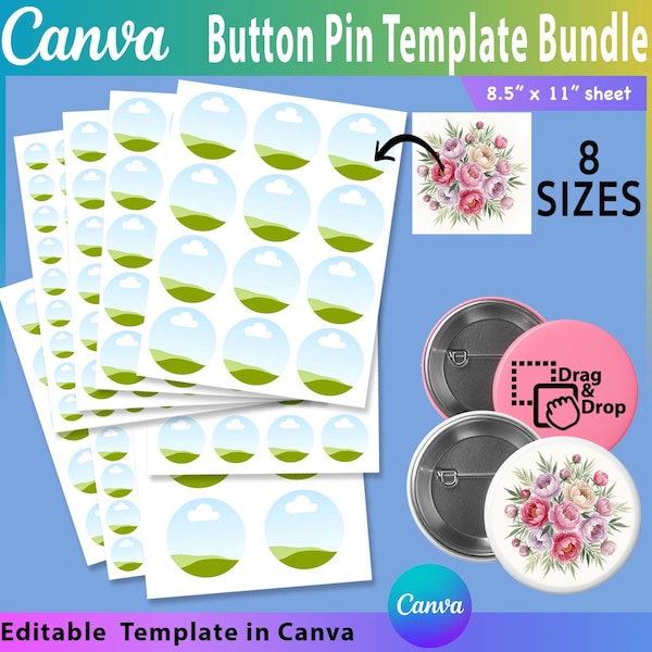 Pin Button Mirrors - Etsy