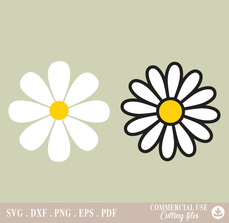 Daisy Flower Svg Daisy Flower PNG Spring Daisy Flower - Etsy