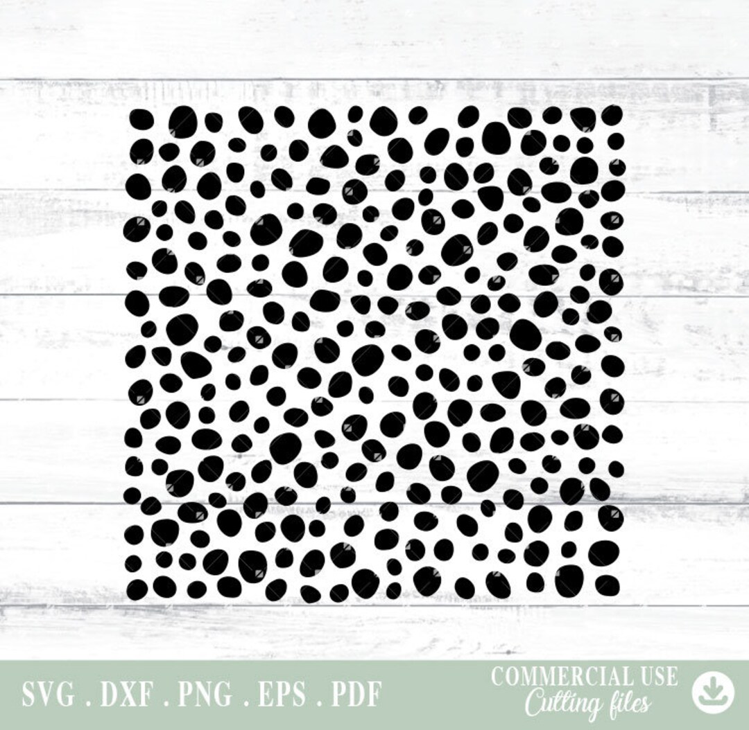 Dalmatian Spots Svg, Seamless Pattern Svg, Animal Print Cut File, for ...