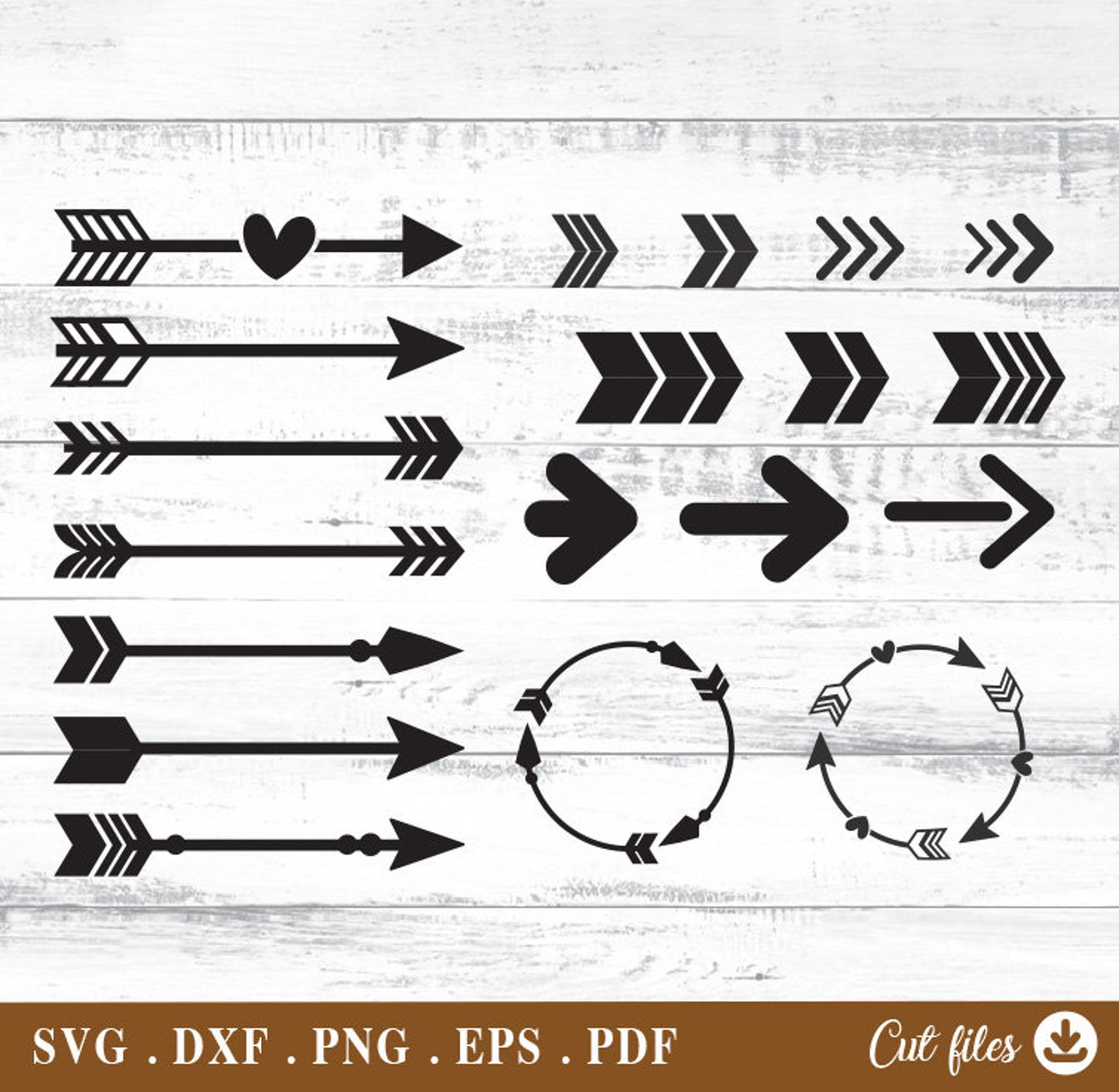 Arrows Svg Arrow Clipart for Cricut Silhouette Commercial - Etsy