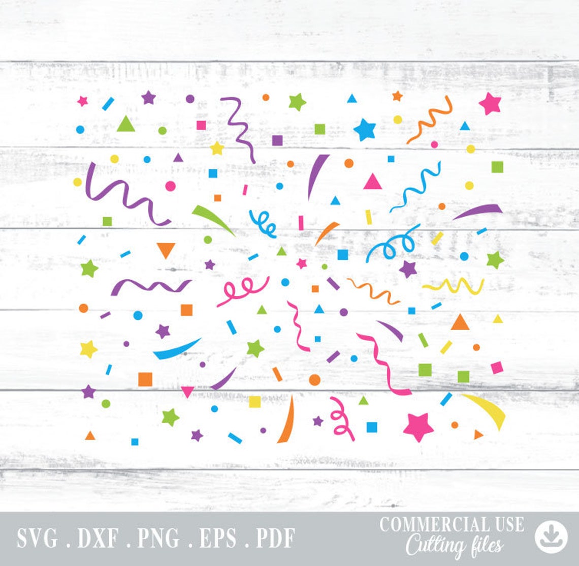 Confetti Clipart Confetti Birthday Svg Confetti Svg - Etsy