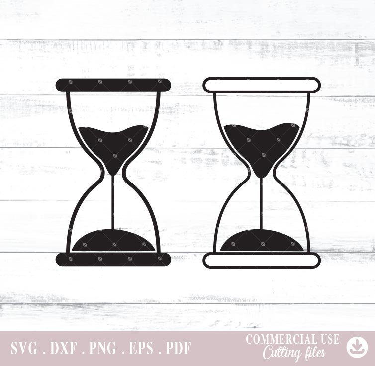 Hourglass Svg Sablier Time Svg Sandglass Svg Sandglass - Etsy