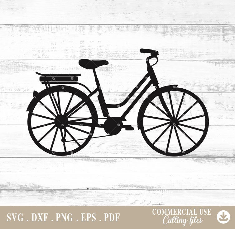 Bicycle Svg Bike Svg Retro Bike Svg Digital File Png Dxf - Etsy