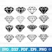 Diamond Svg,diamond Cut File, Diamond Clipart, Diamond Vector, Diamond ...