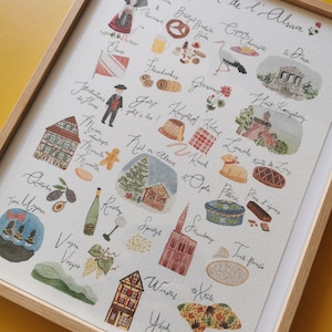Alphabet de l'Alsace - Abécédaire de l'Alsace - Etsy France