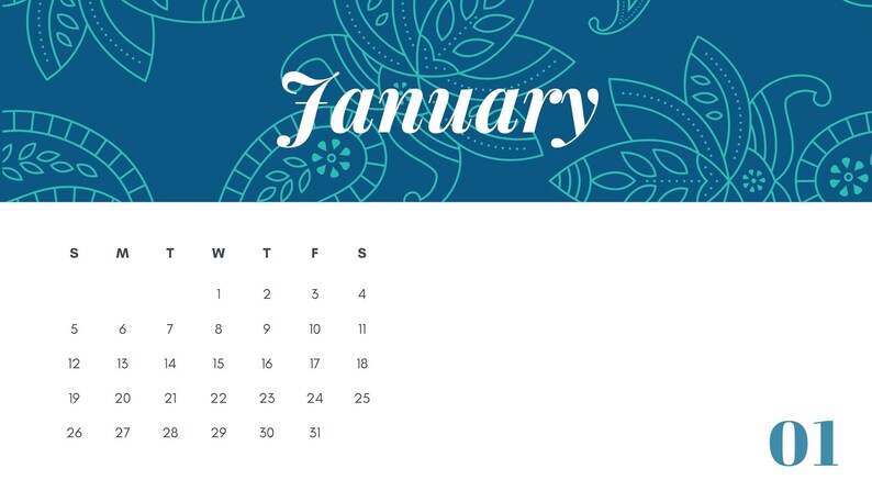 Printable 2021 Calendar | Printable Editable PDF on Canva | Vertical ...