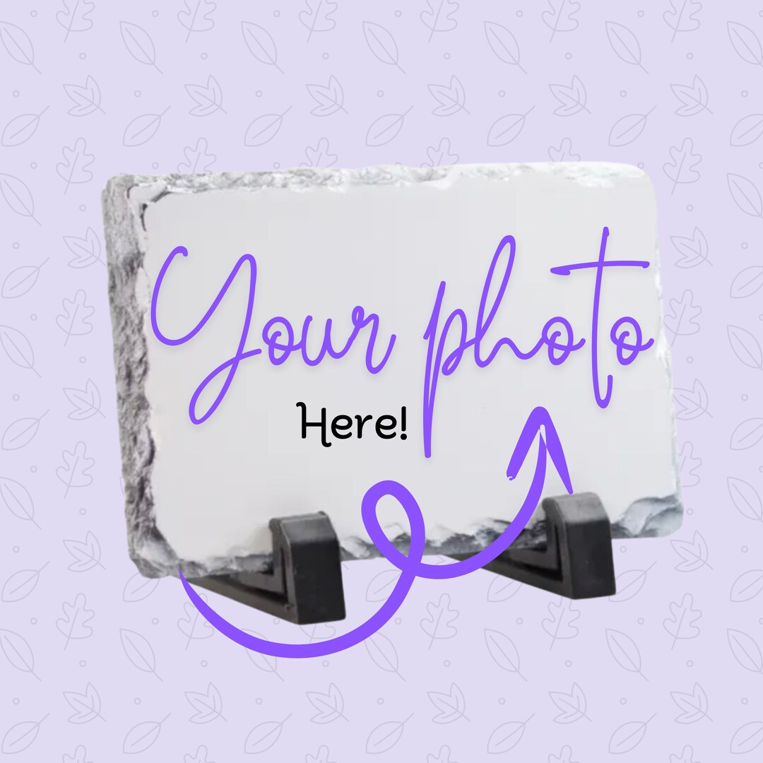 Custom Photo Slate Gift: Personalized Rock Plaque (4x6) - Etsy