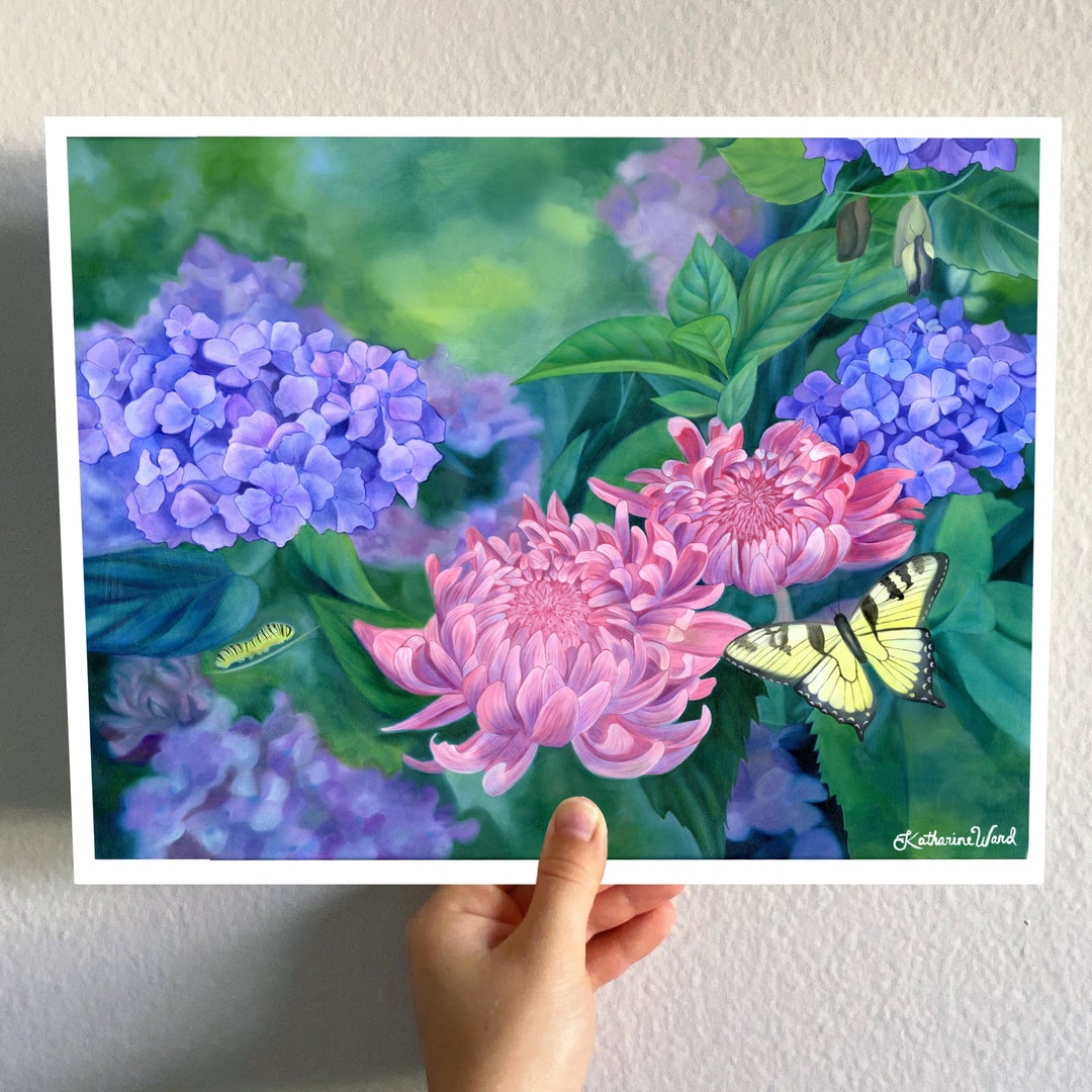 Pink Flower Art Print: Christian Wall Art - Etsy