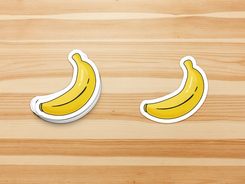 Banana Stickers - 20 Banana Illustration Planner Diary Craft Sticker ...