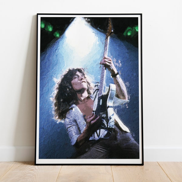 Eddie Van Halen Print - Etsy