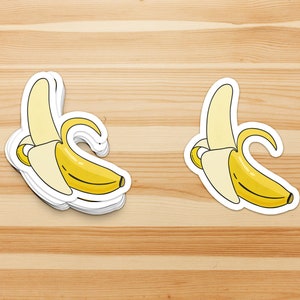 Banana Stickers - 20 Banana Illustration Planner Diary Craft Sticker ...
