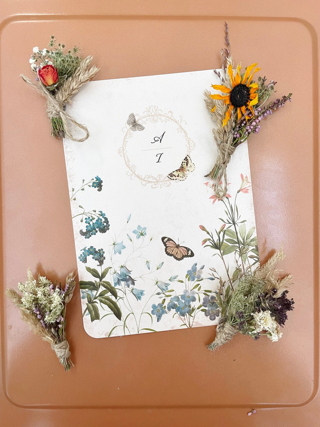 Dried Flower Magnets - Tiny Bouquets of Real Dried Flowers - 1 Mini ...