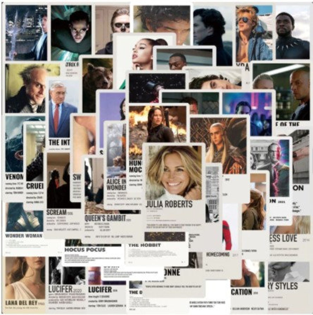 Classic Movie Stickers 50 Pack - Etsy
