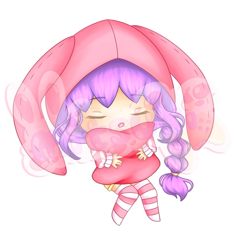Downloadable Digital Chibi Illustration - Etsy