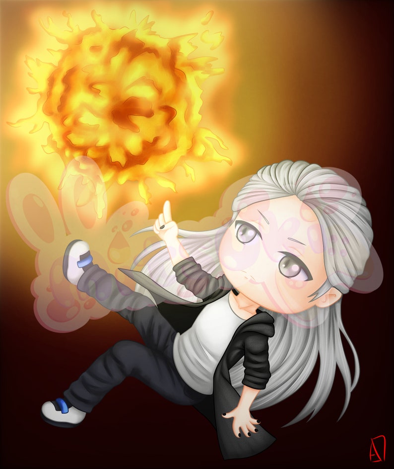 Downloadable Digital Chibi Illustration - Etsy