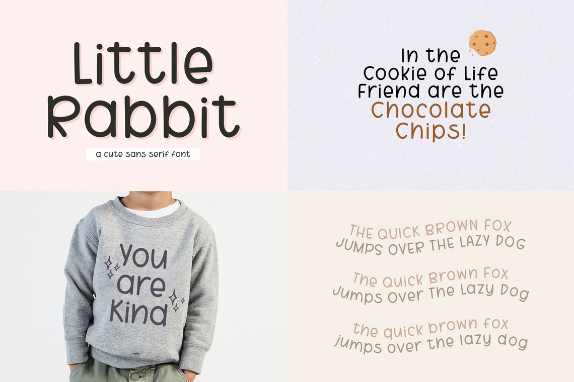 Font Bundles Cute Font, Handwriting Font, Commercial Use, Modern Font ...