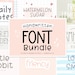 Font Bundles Cute Font, Handwriting Font, Commercial Use, Modern Font ...