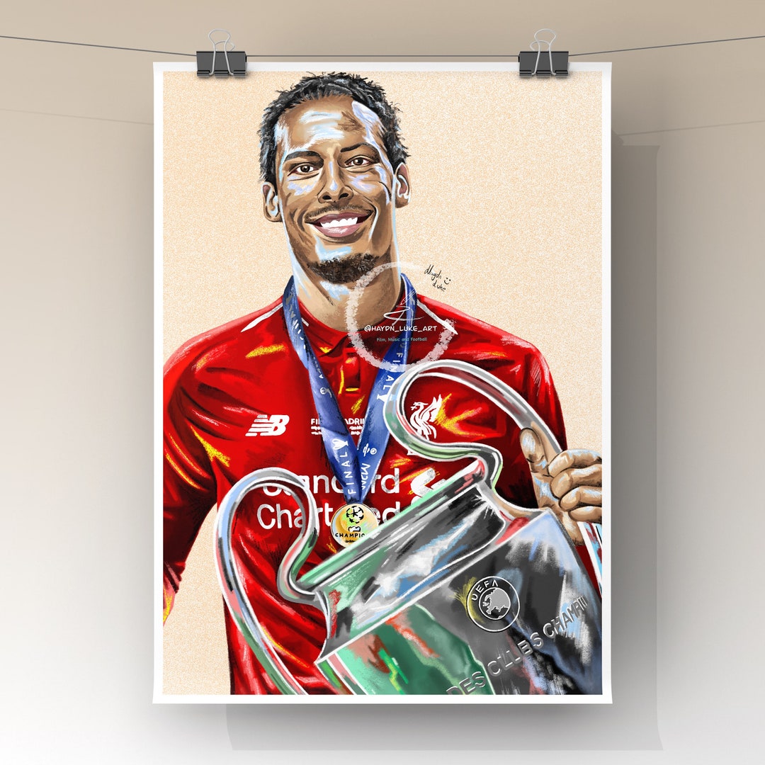 Virgil Van Dijk Art Print - Etsy