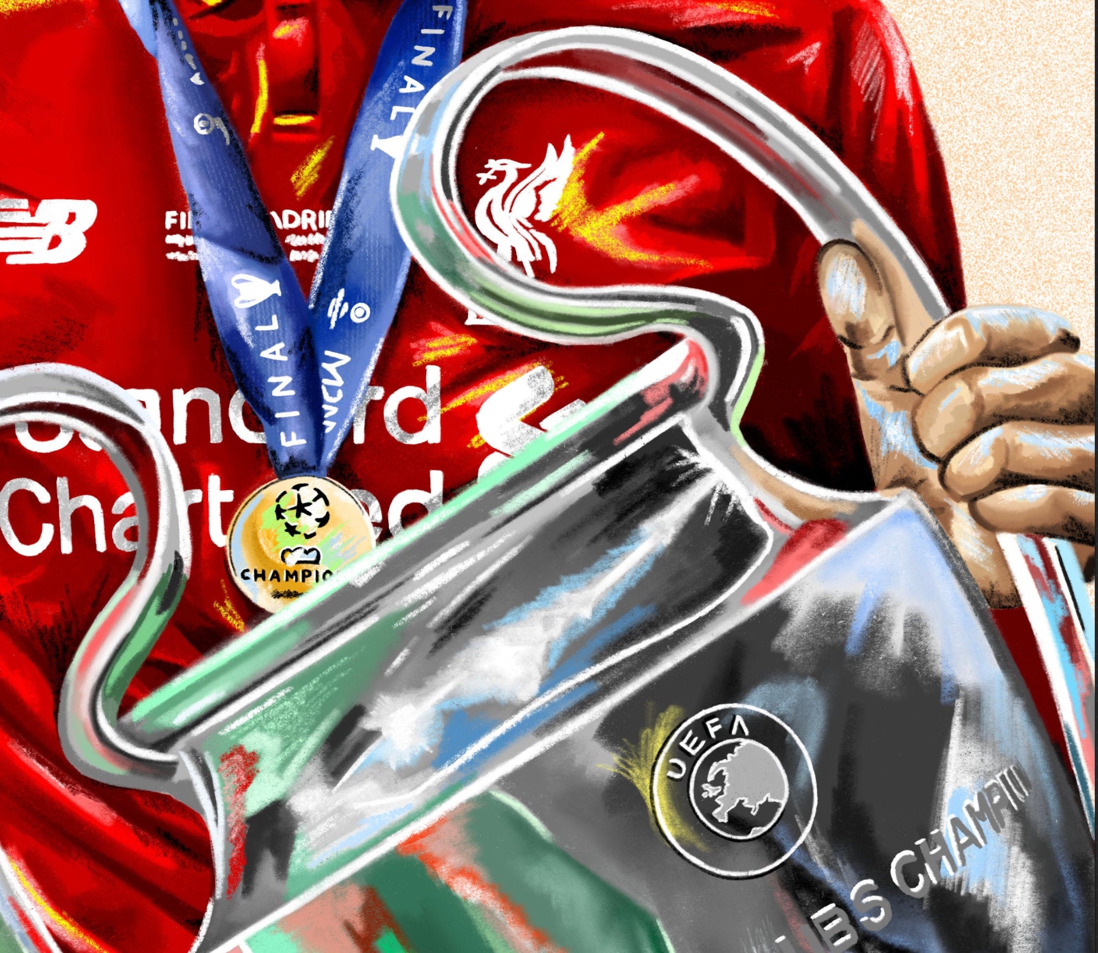 Virgil Van Dijk Art Print - Etsy