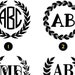 Monogram Decal, Initial Decal for Car, Wedding Vinyl Decal, Initials ...