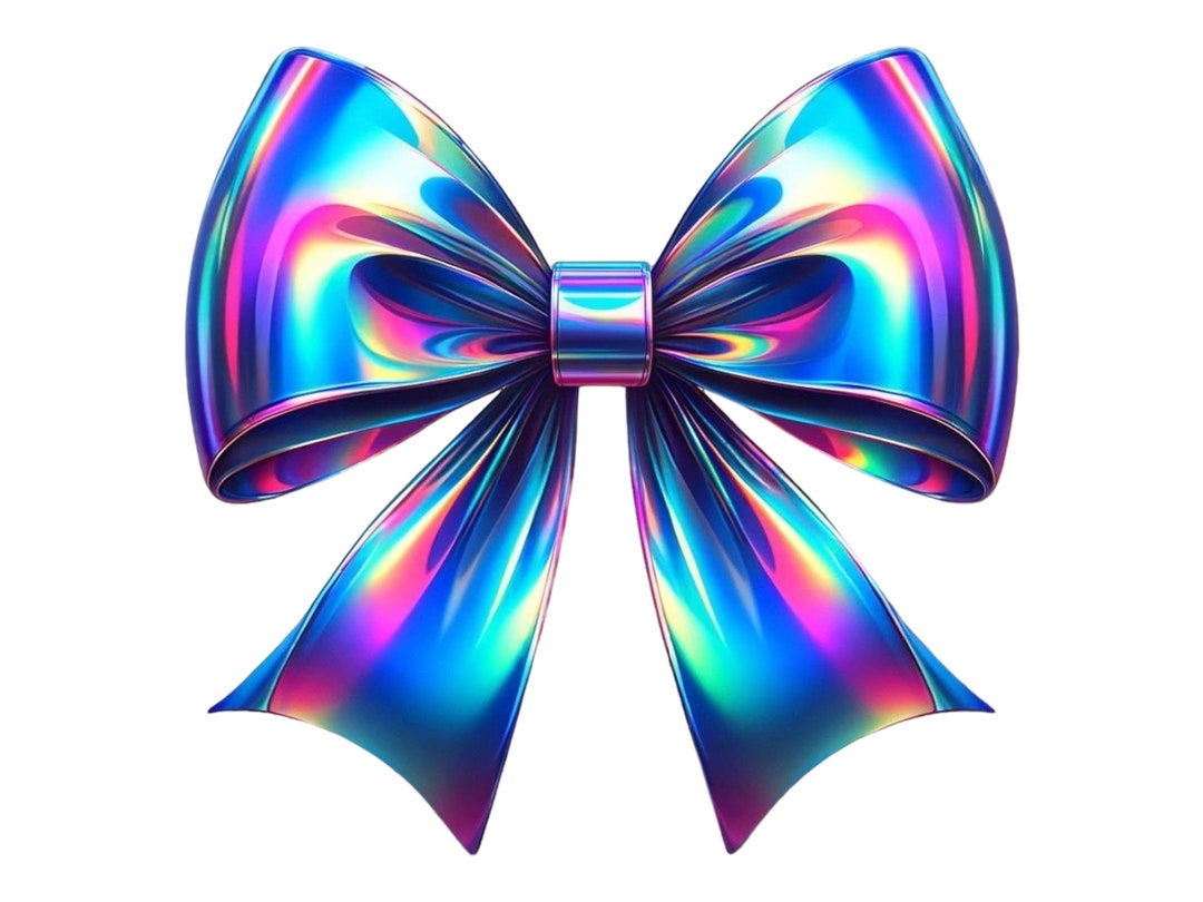 Holographic Bow Sticker, Bow Decal, Decals for Décor, Kindle, Laptop ...