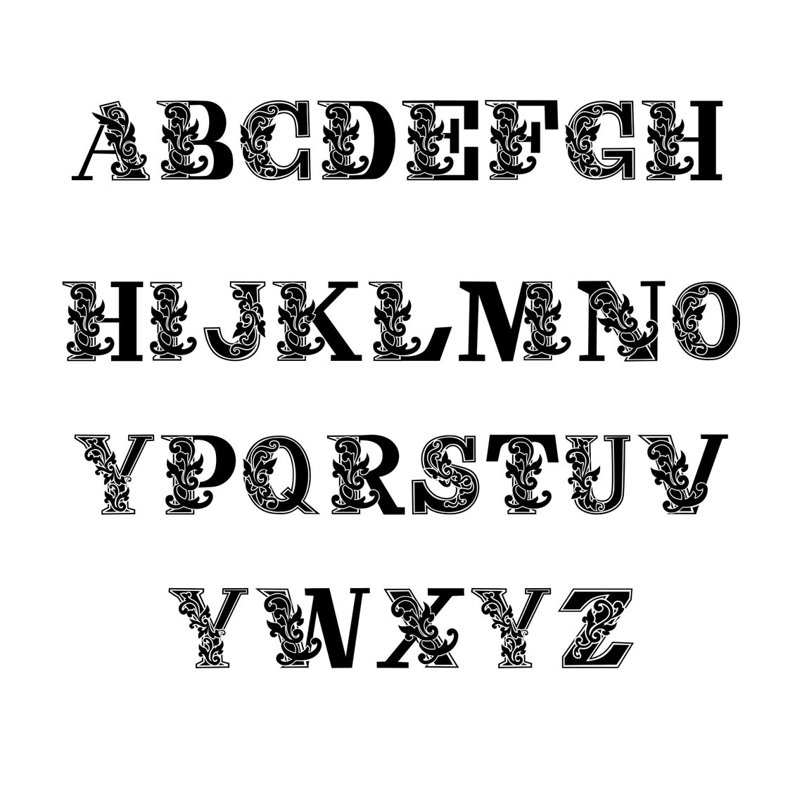 Monogram Decal, Initial Decal for Car, Wedding Vinyl Decal, Initials ...