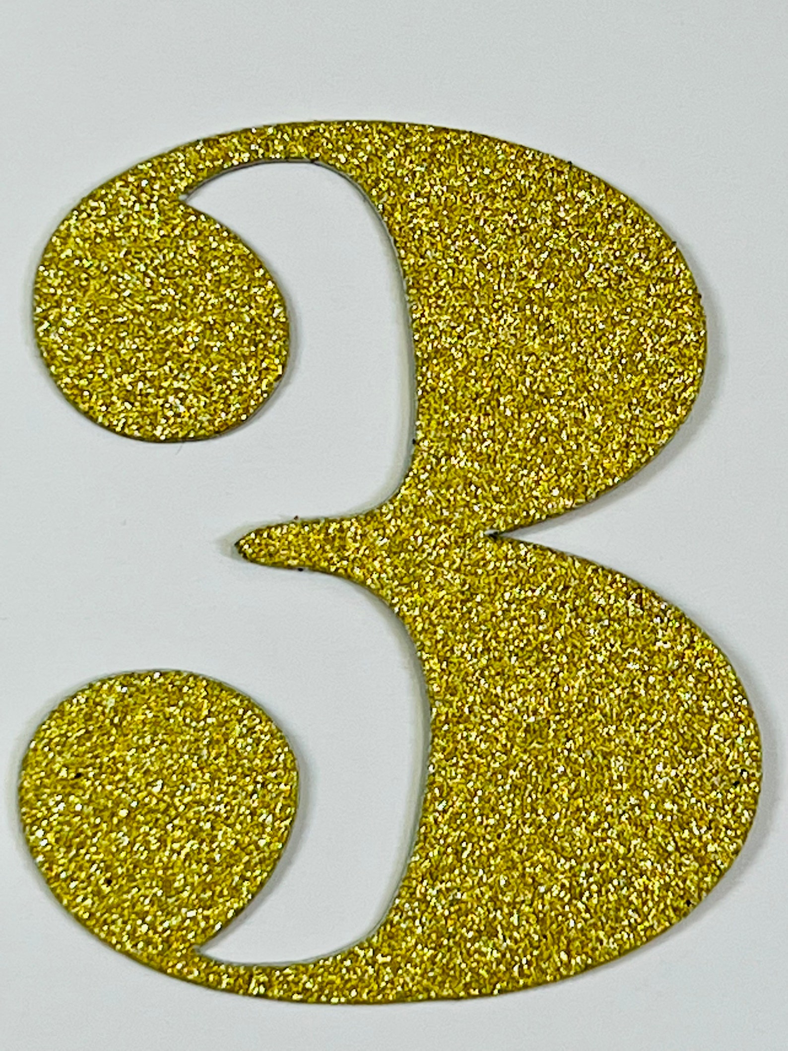 3" Glitter Cardstock Numbers: Double Sided Wedding Table Seating - Etsy