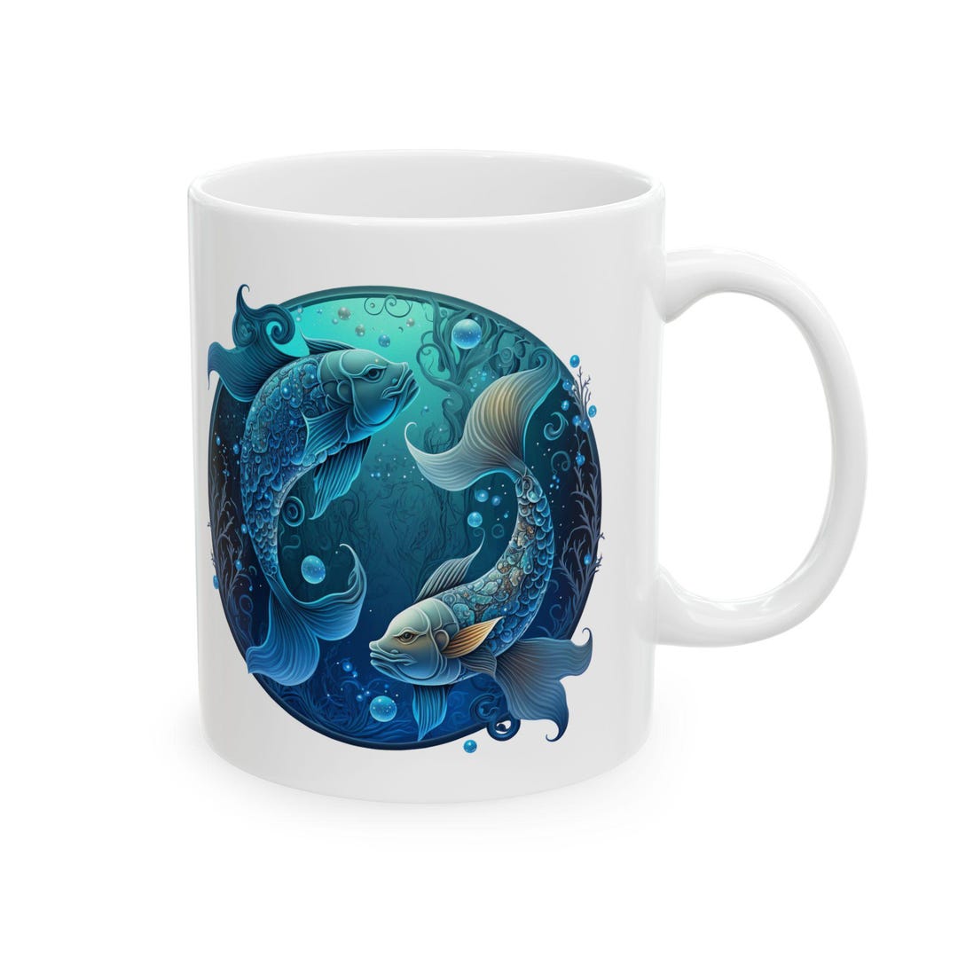Zodiac Pisces Coffee Mug: Astrology Horoscope Gift - Etsy
