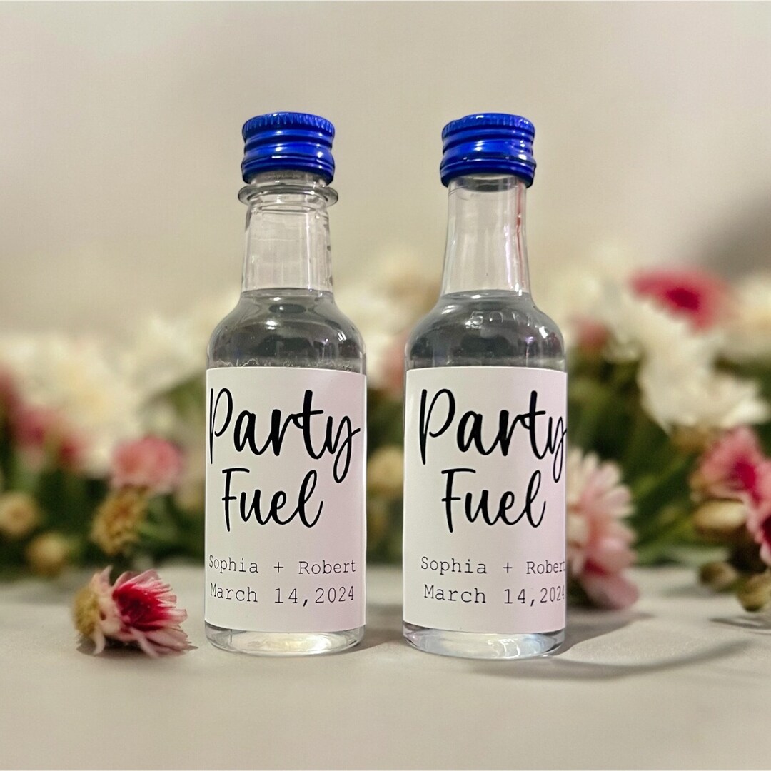 Party Fuel Mini Bottle Label Bachelorette Party Gift Shooter Stickers ...