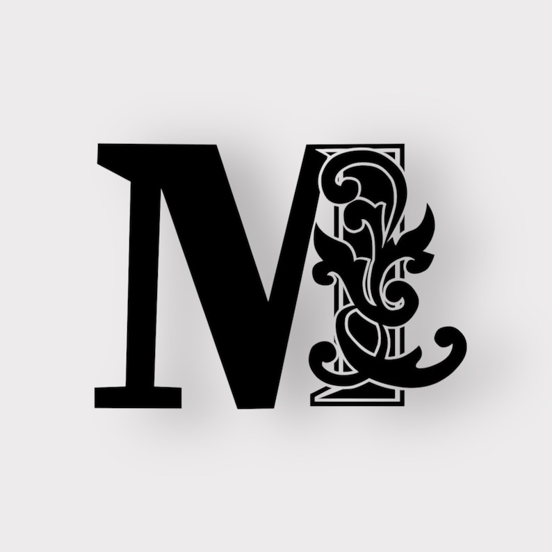 Monogram Decal, Initial Decal for Car, Wedding Vinyl Decal, Initials ...