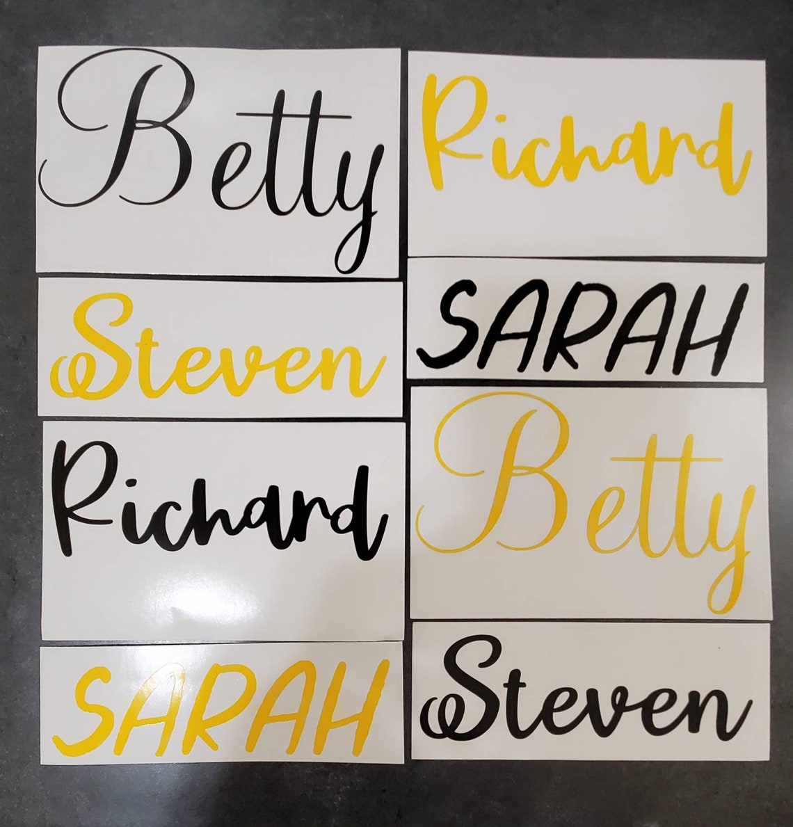 Personalized Name Decals, Custom Name Decals, Name Vinyl Decals, Label ...