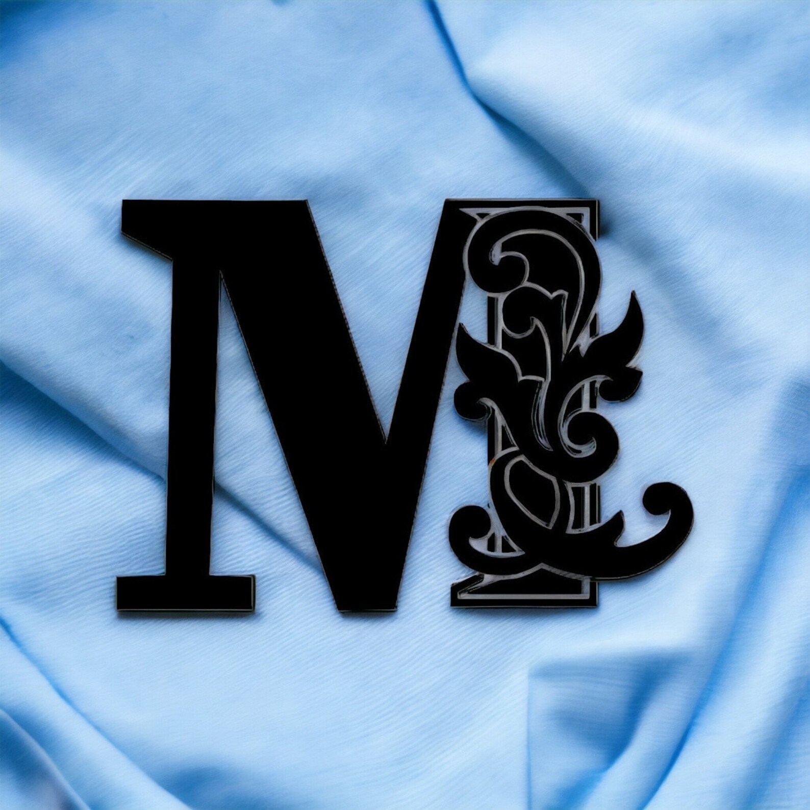 Monogram Decal, Initial Decal for Car, Wedding Vinyl Decal, Initials ...